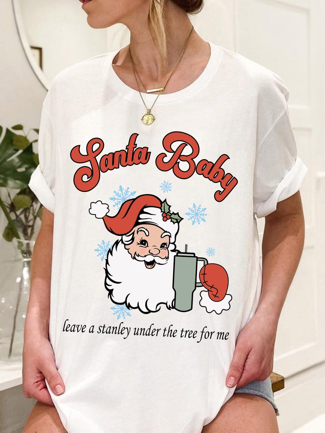 Santa Baby Leave PNG Sublimation Red Christmas Retro Santa Claus ...