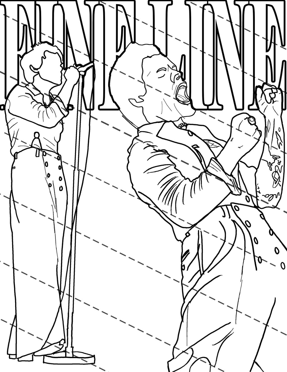 Harry Styles Fine Line Coloring Page - Etsy