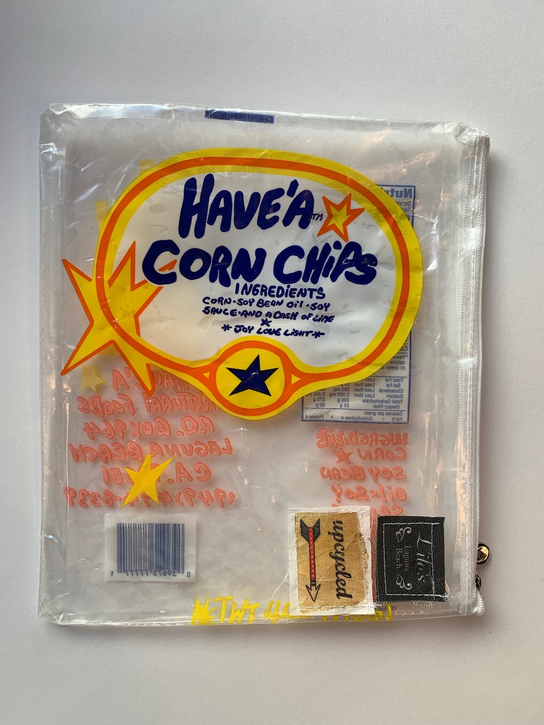 HAVE'A CORN CHIPS, Zipper Bag, Upcycled, Laguna Beach Original - Etsy