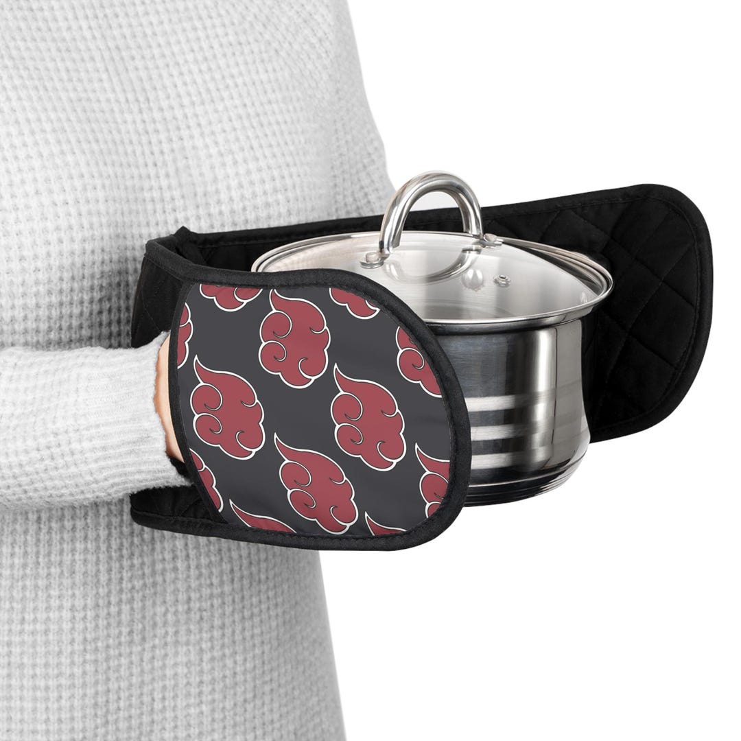 Oven Mitts, Akatsuki Naruto Red Clouds, Anime Kitchen Cooking Gloves ...