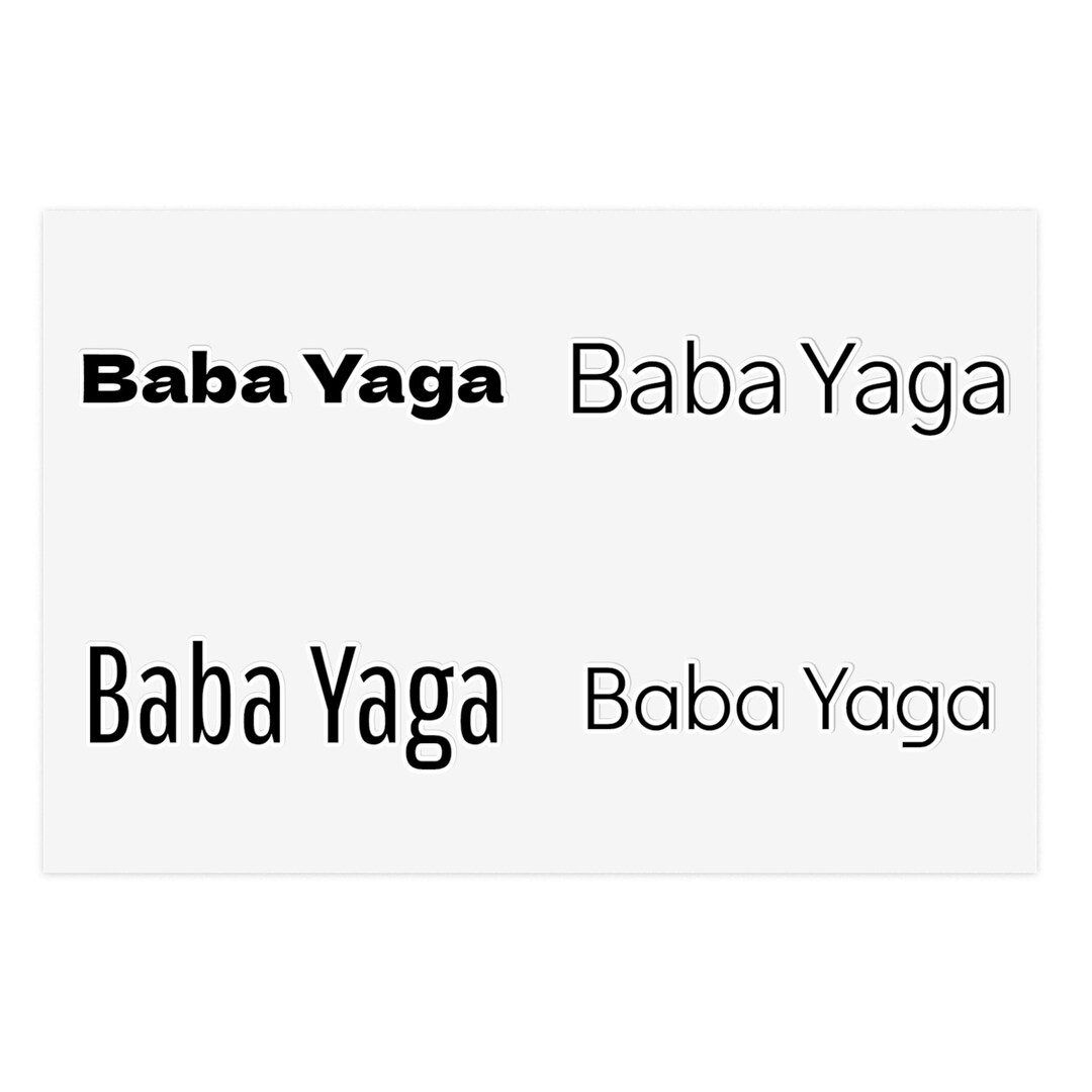 Baba Yaga Sticker Sheets, John Wick Inspired Stickers, Movie Fan Decor ...
