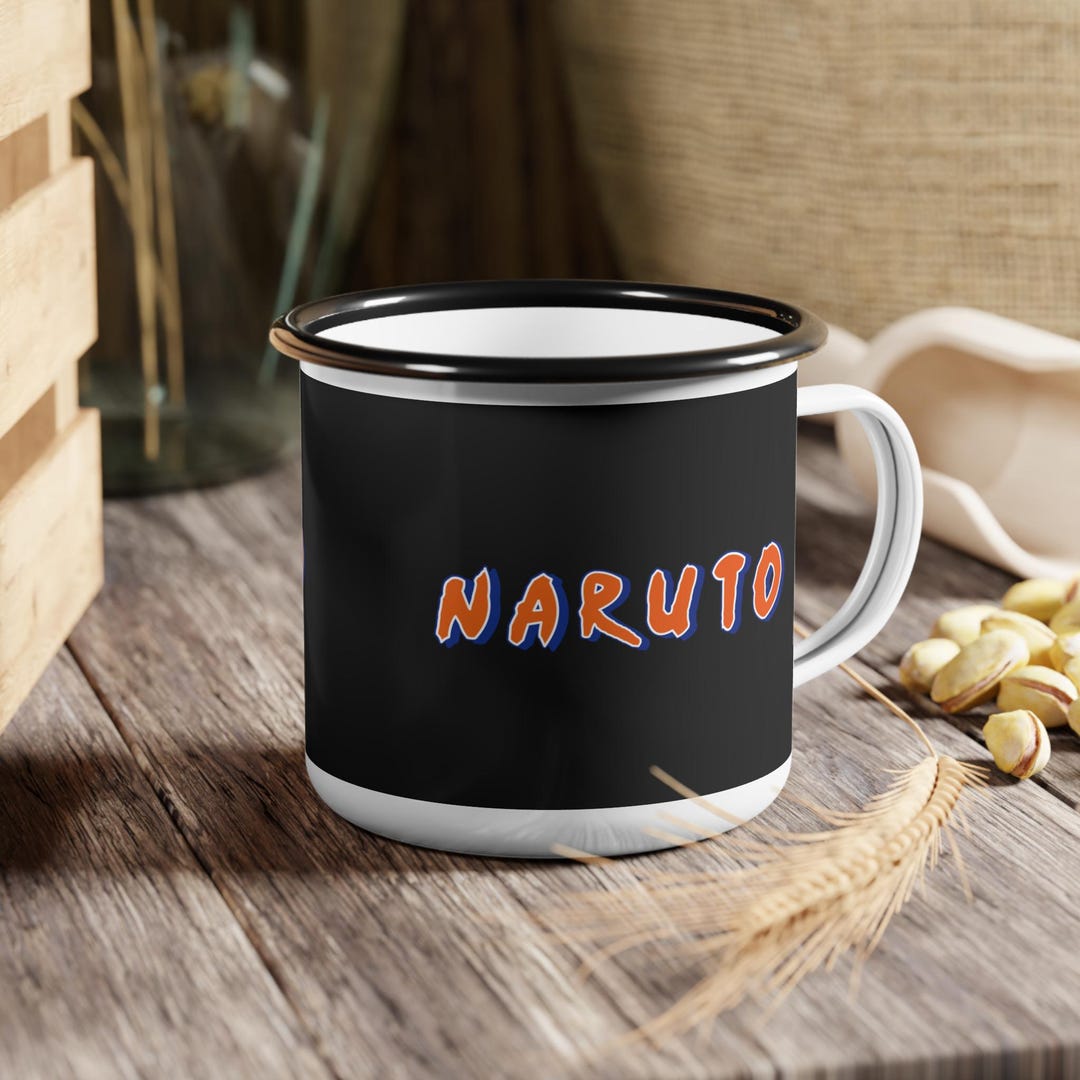 Enamel Camp Cup, Naruto Fan Anime Geek Mug, Ramen Lover Gift, Japanese ...