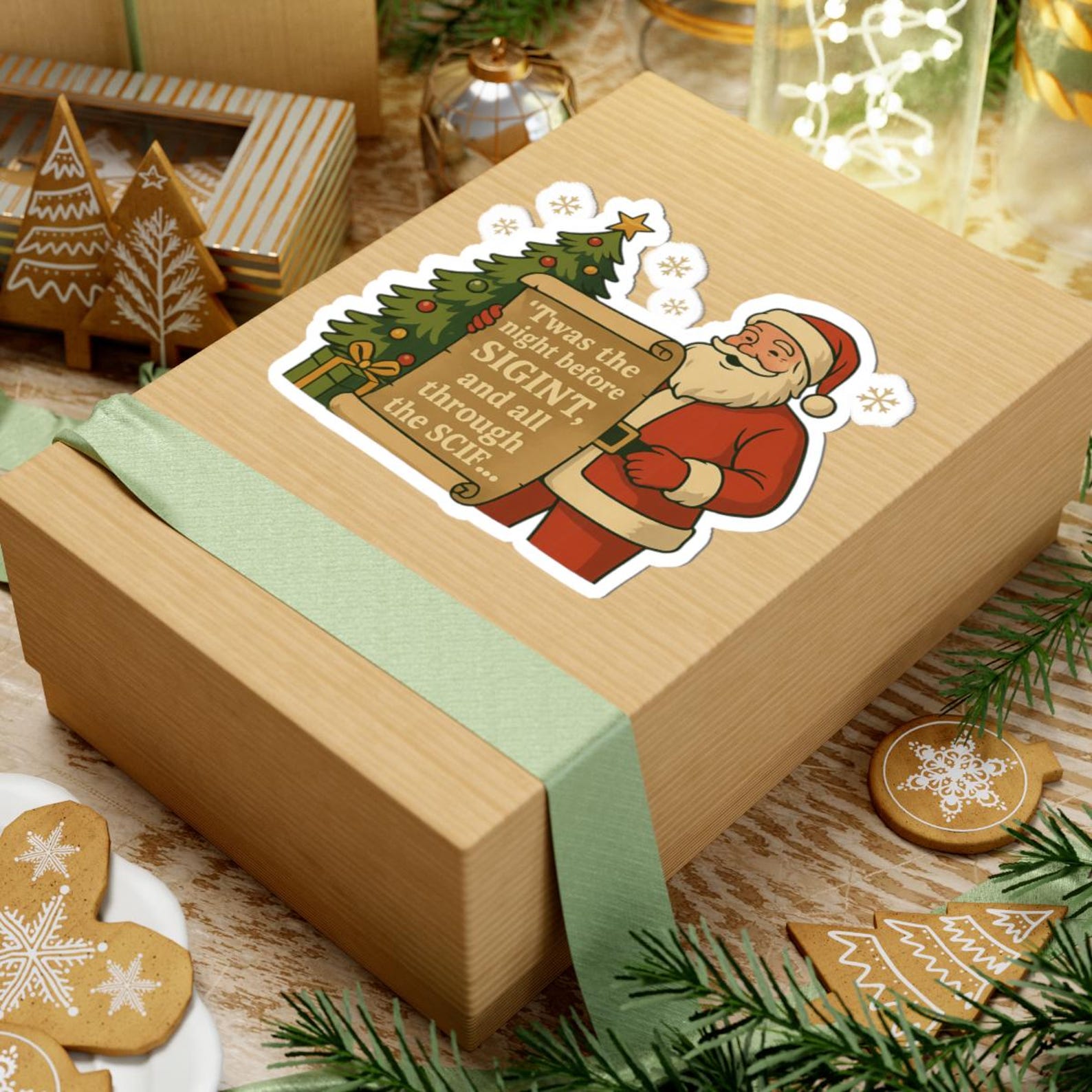 Twas the Night Before SIGINT Sticker - Etsy
