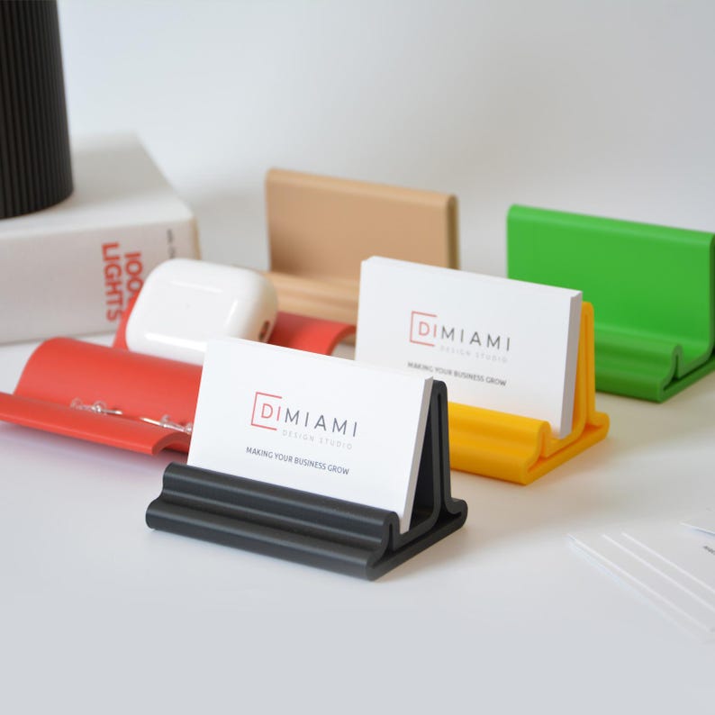 Business Card Holder, Desktop Card Holder, Desk Business Card Holder ...