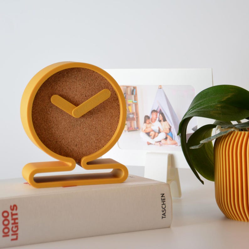 Modern Desk Clock, Minimalist Home Office Decor, Desk Accessory - Etsy