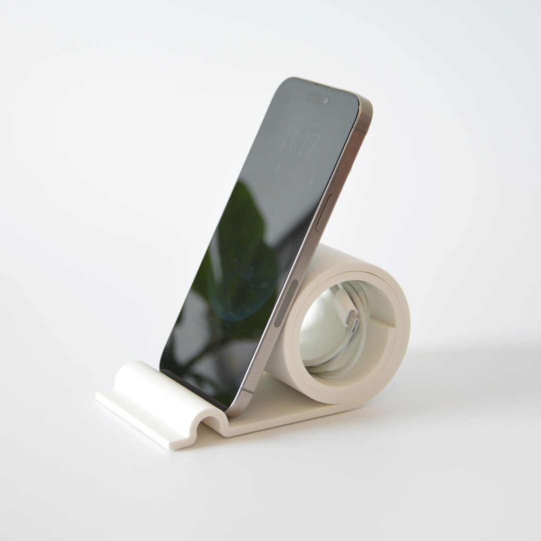 Phone Stand, Smartphone Holder, Minimalist Desk Accessory, Sustainable ...
