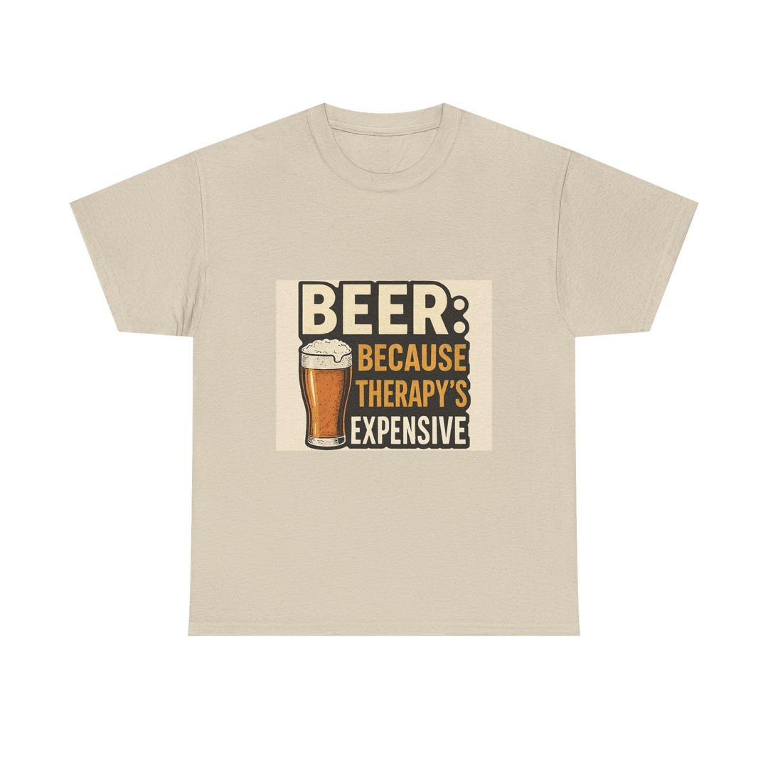 Funny Beer Therapy Graphic Tee - Sarcastic Alcohol Lover Gift - Etsy