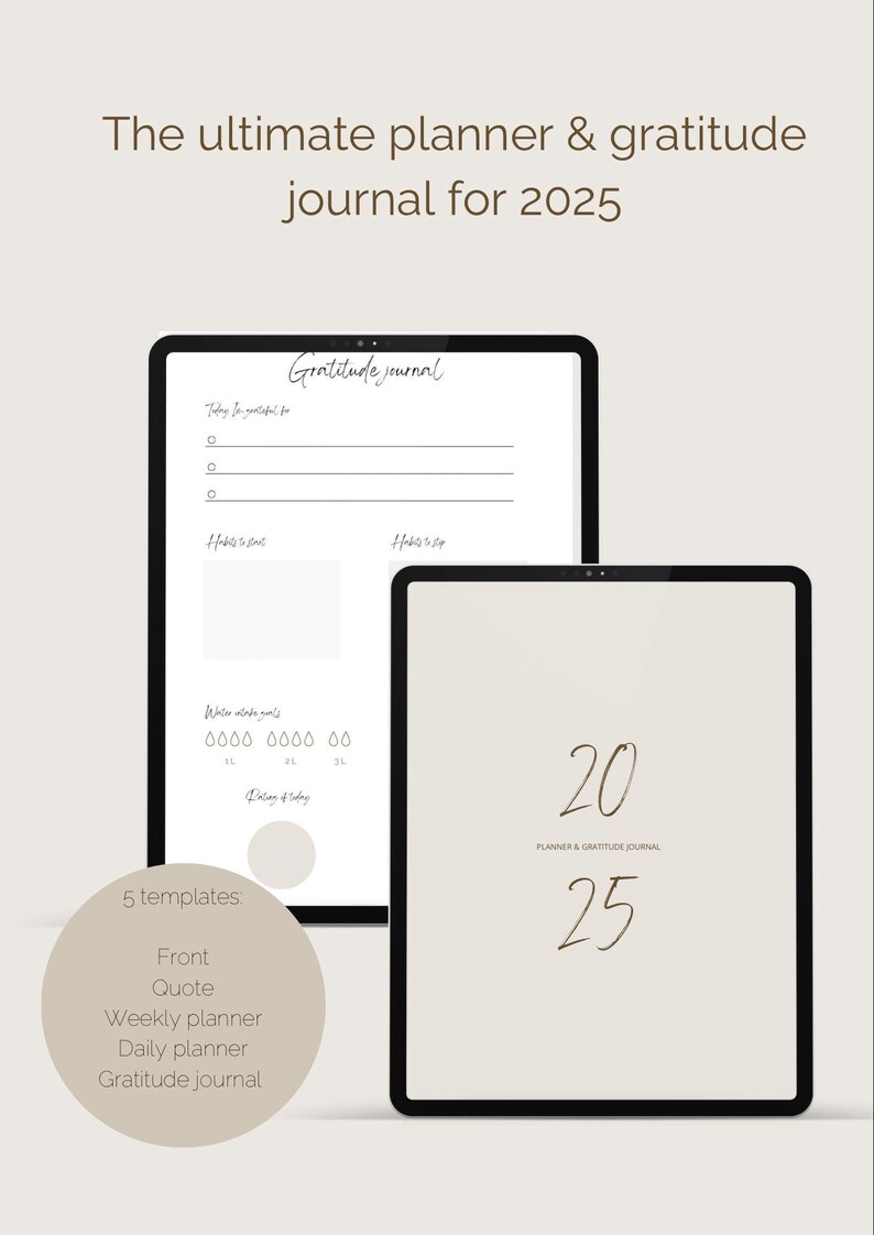 Planner & Gratitude Journal - Etsy