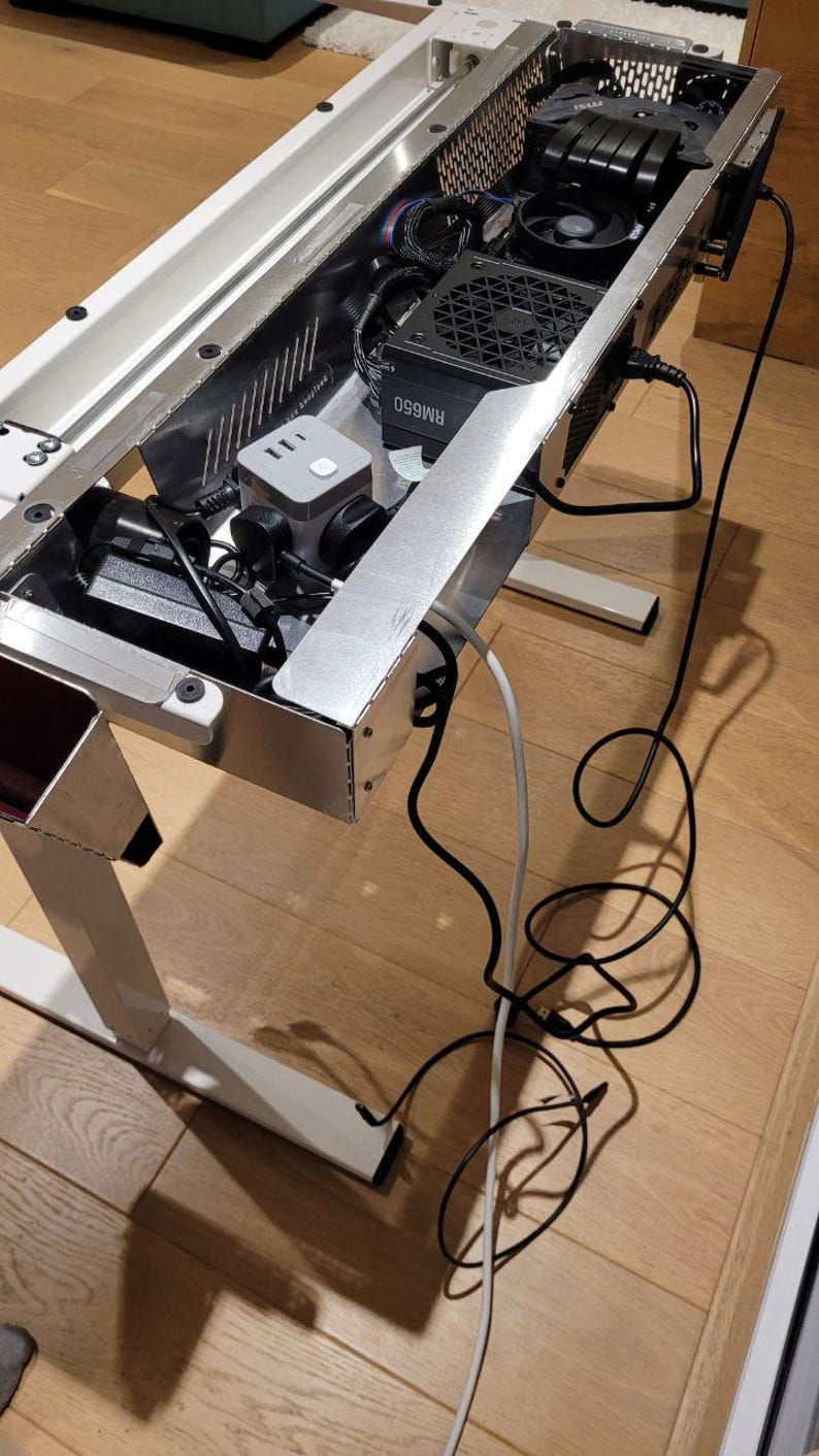 Under-desk Minimalistic Clean PC Case - Sleek, Minimalistic Design - Etsy