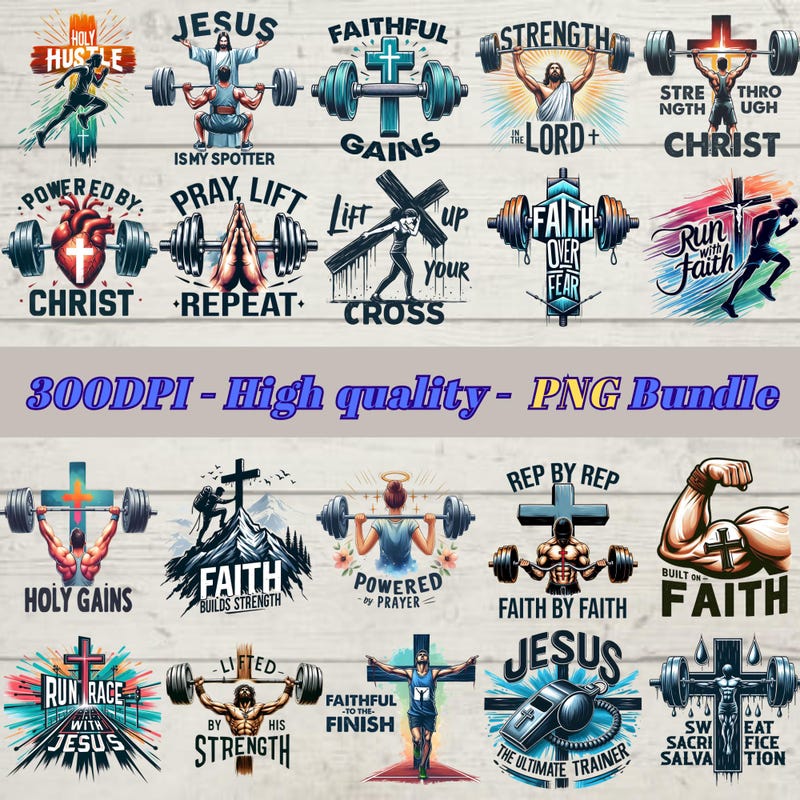 Jesus and Gym Designs - Etsy