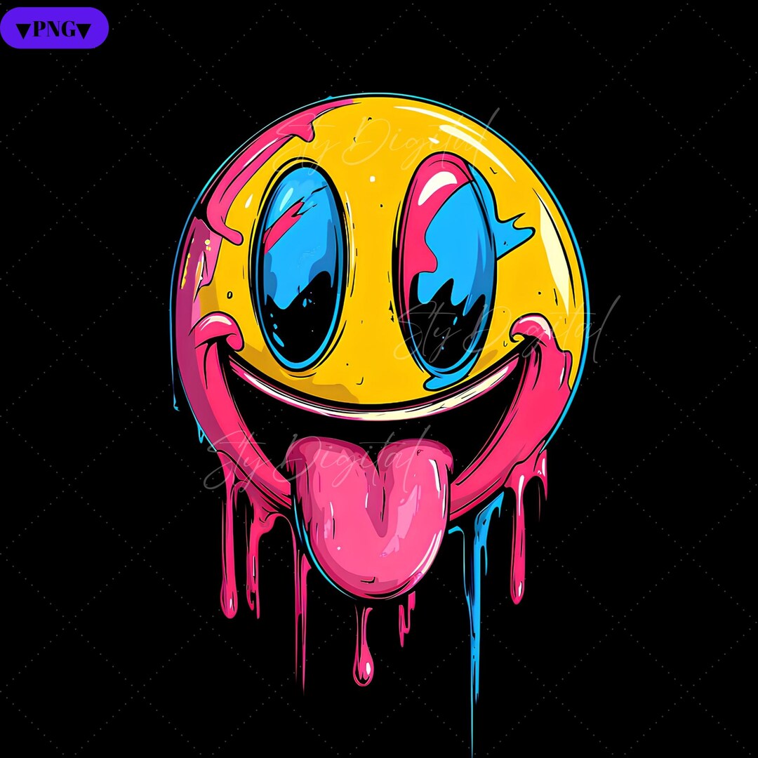 Smiley Face Png, Cute Smiley Png, Smile Clipart, Emoji Png, Watercolor ...