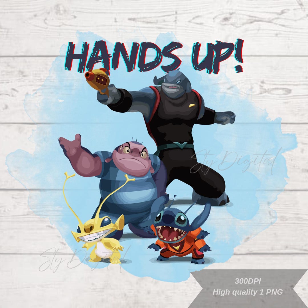 Hands Up , Cute Stitch Png, Stitch and Friends, Stitch Tshirt Design ...