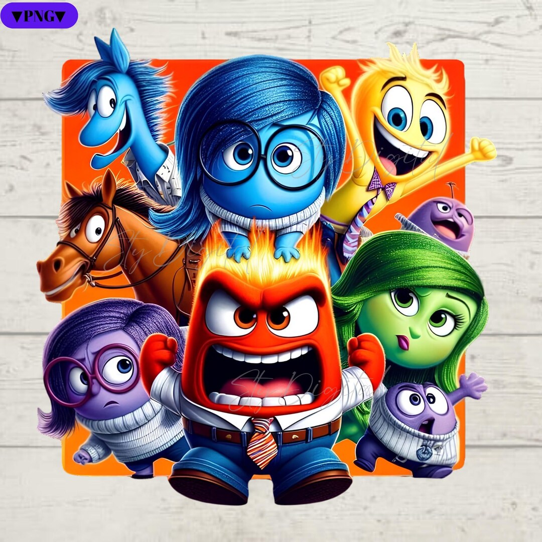 Inside Out 2 Png, Inside Out Clipart, Ira, Alegría, Tristeza, Vergüenza ...