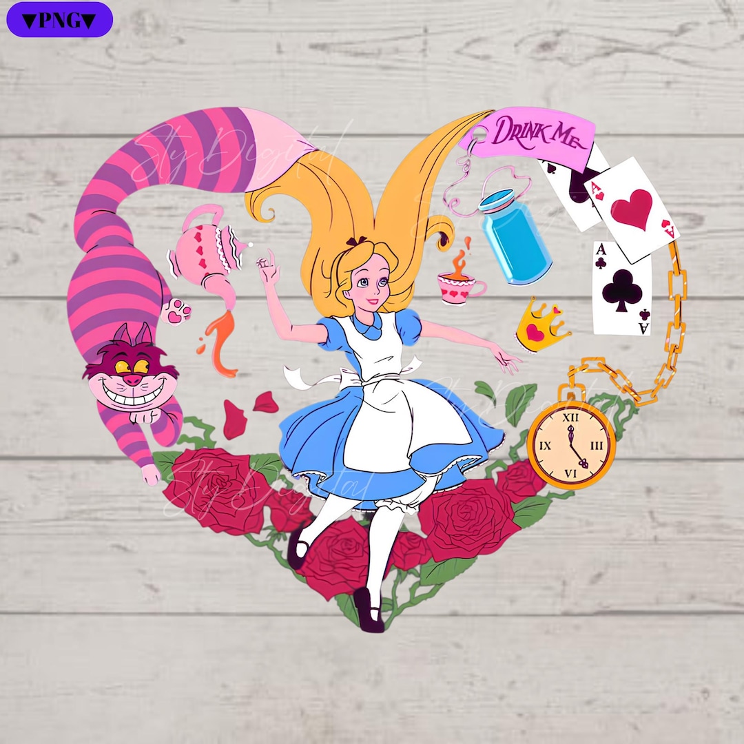 Alice in Wonderland Png, Alice Png, Princess Design Png, Alice in ...