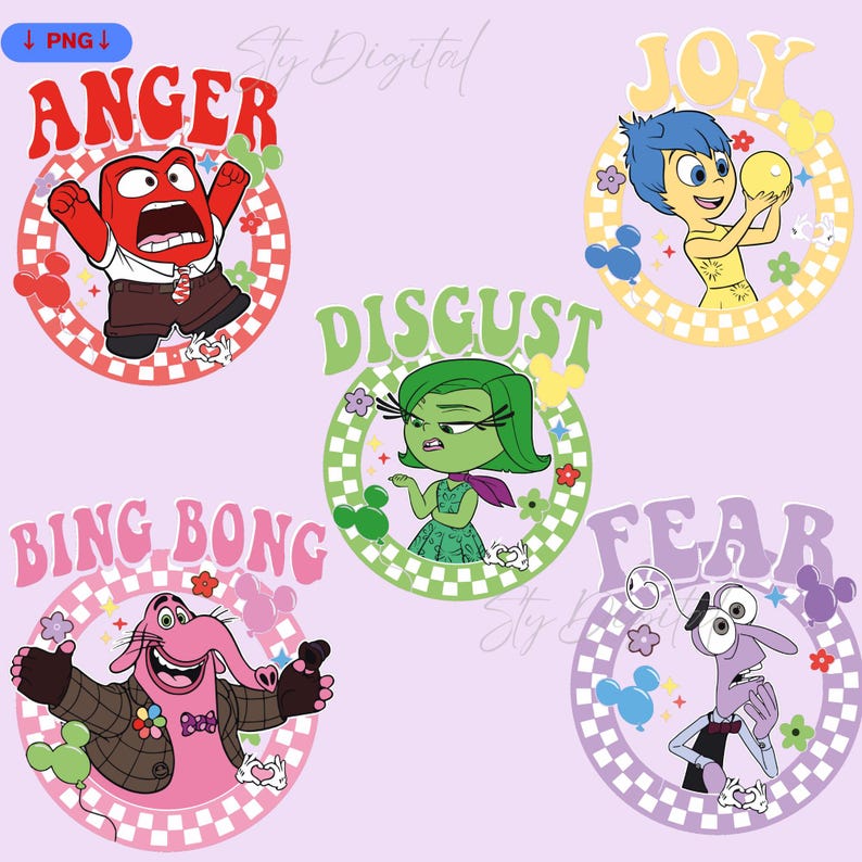 5-PNG Inside Out 2 Png, Inside Out Clipart Bundle, Inside Out Anger ...