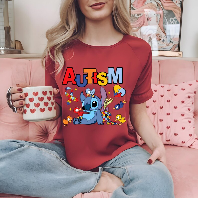 Stitch Autism Awareness PNG: Puzzle Piece Sublimation (digital Download ...