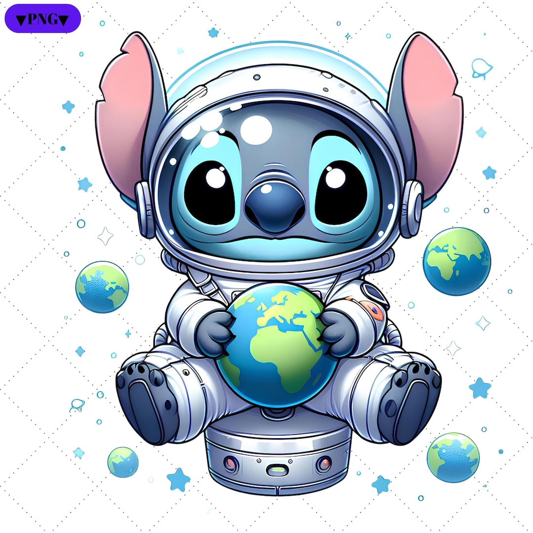 Astronaut Stitch Png, Cute Stitch Png, Stitch Clipart, Astronaut Png ...