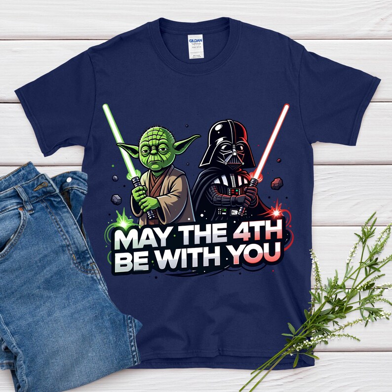 May the 4th Be With You Png, Yoda Darth Vader Png, Star Wars Day Png ...
