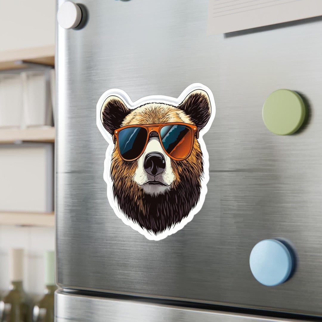 Vinyl Decal Sticker, Bear Sunnies Laptop Decal, Car Decal, Window Decal ...