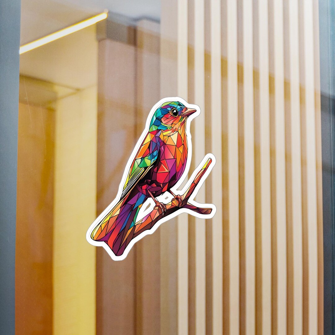 Colorful Bird Sticker Decals, Vinyl Decals, Laptop Stickers, Car Decals ...