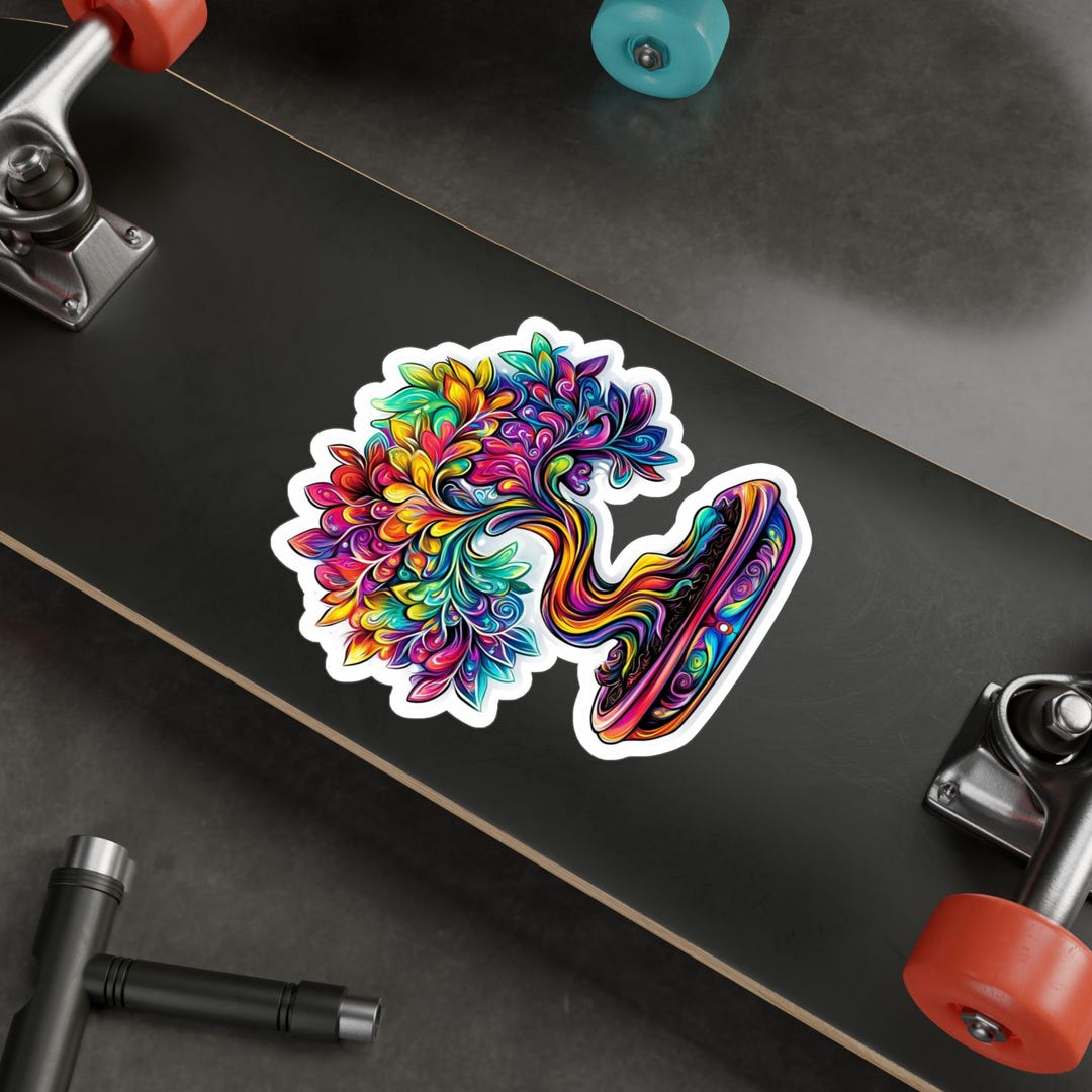Vibrant Tree of Life Vinyl Sticker: Botanical Car Decal - Etsy