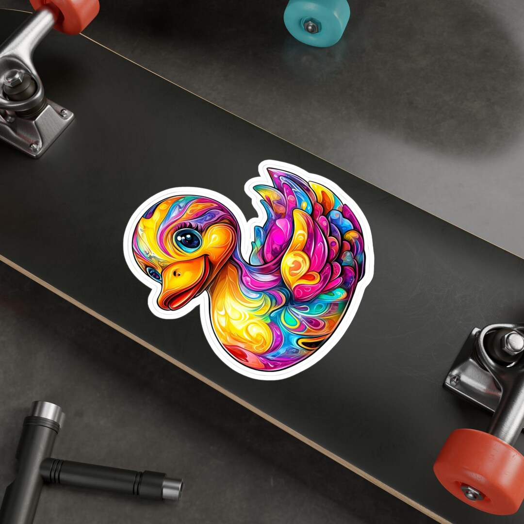 Rubber Duckie Kiss-cut Vinyl Decals, Fun Duck Sticker Decals for ...