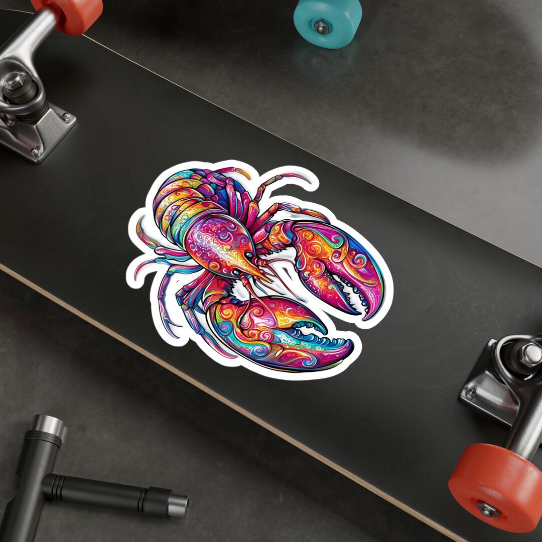 Lobster Sticker, Vinyl Decal for Laptop, Water Bottle, Car, Scrapbook ...