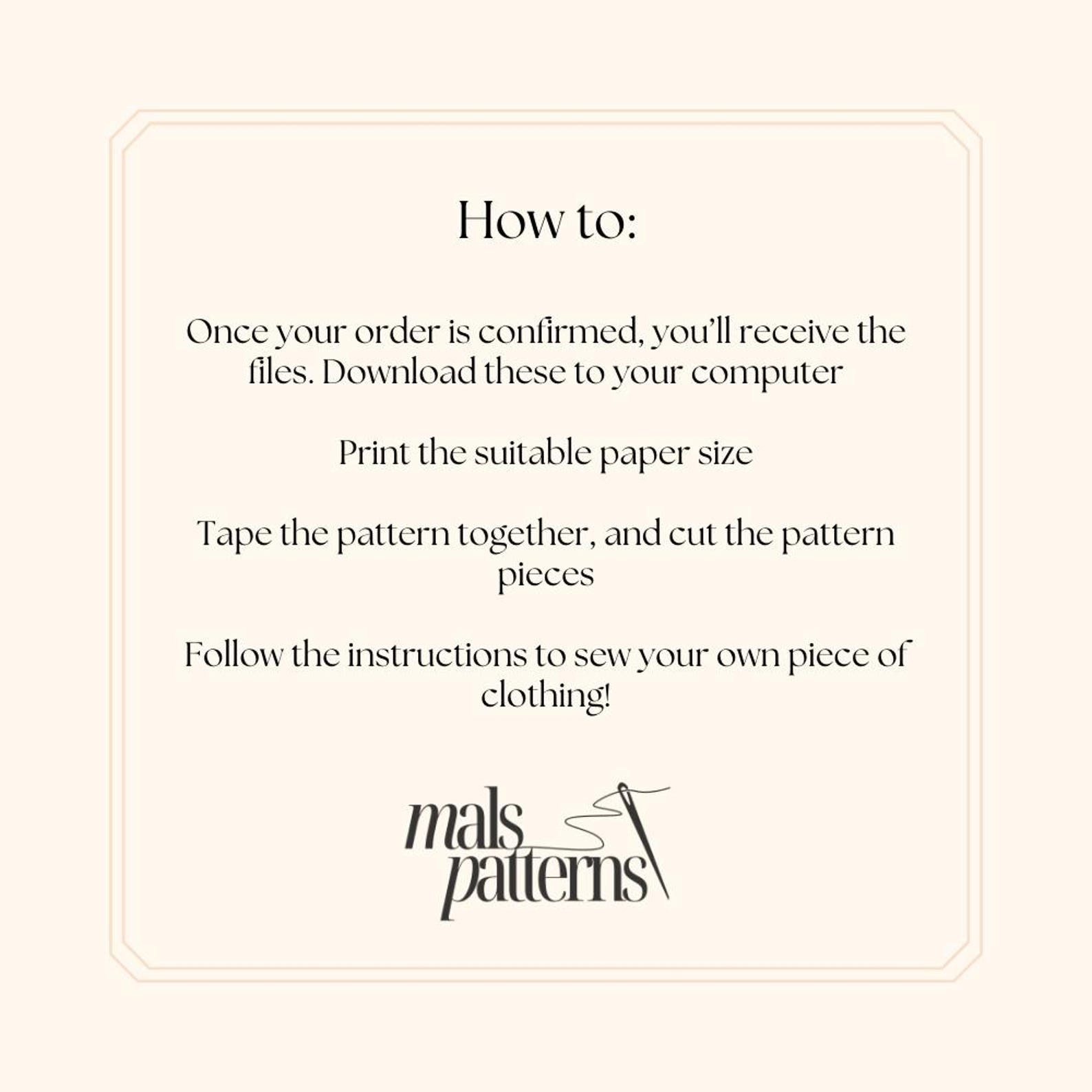 The Bay Dress Sewing Pattern | Digital PDF Sewing Pattern | Instant ...