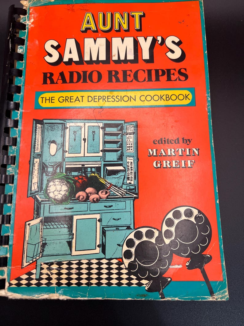 Vintage 1975 Recipe Book Aunt Sammy's Radio Great Depression Cookbook ...