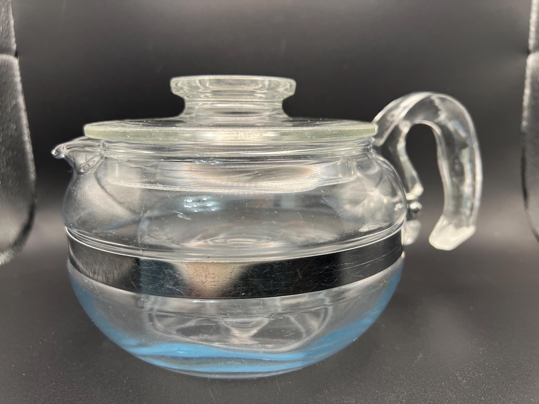 VINTAGE Pyrex Flameware Teapot 8336 6 CUP GLASS - Etsy