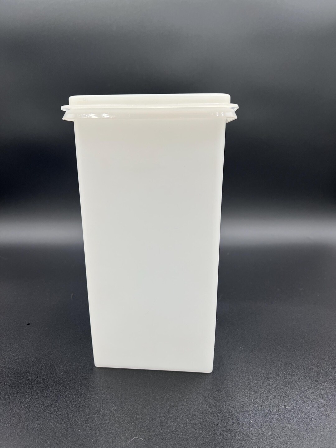 Vintage Tupperware Saltine Saver Container, Lid 1314, White, Sheer ...