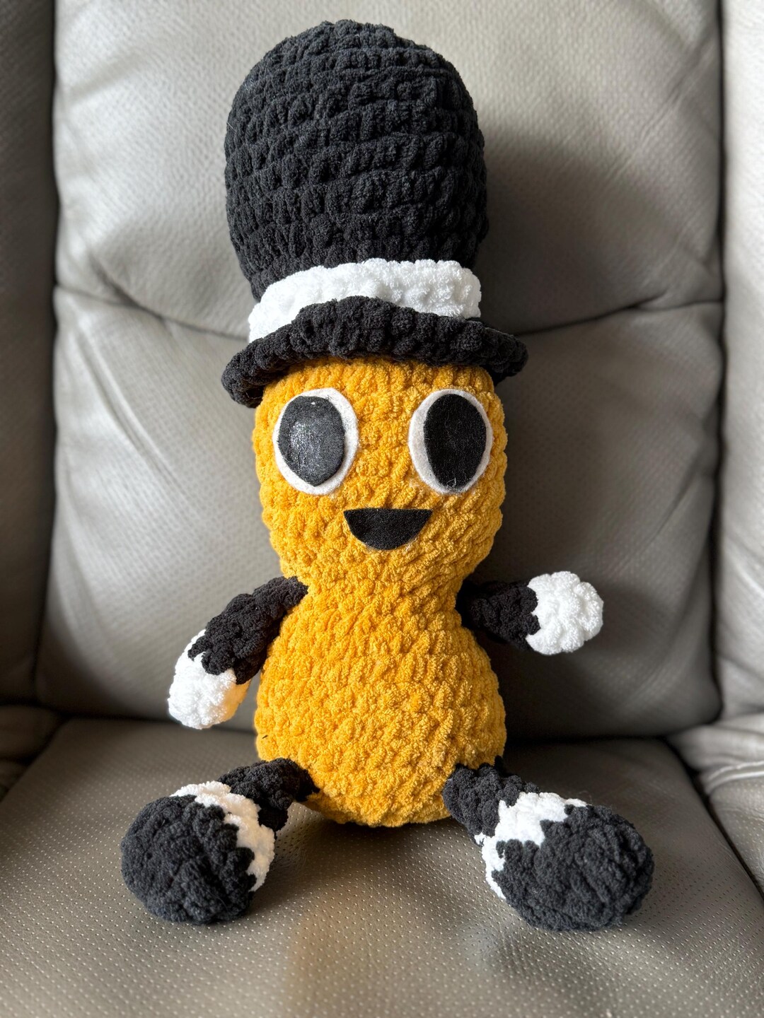 Crochet Peanut Plush Toy, Lil' Peanut - Etsy