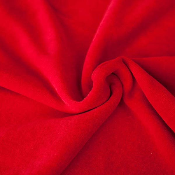 Red Velvet Fabric - Etsy