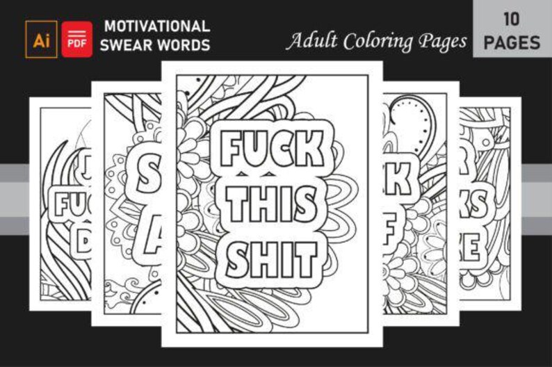 Stress Relief Adult Coloring Pages, Relaxation Coloring Sheet, Adult ...