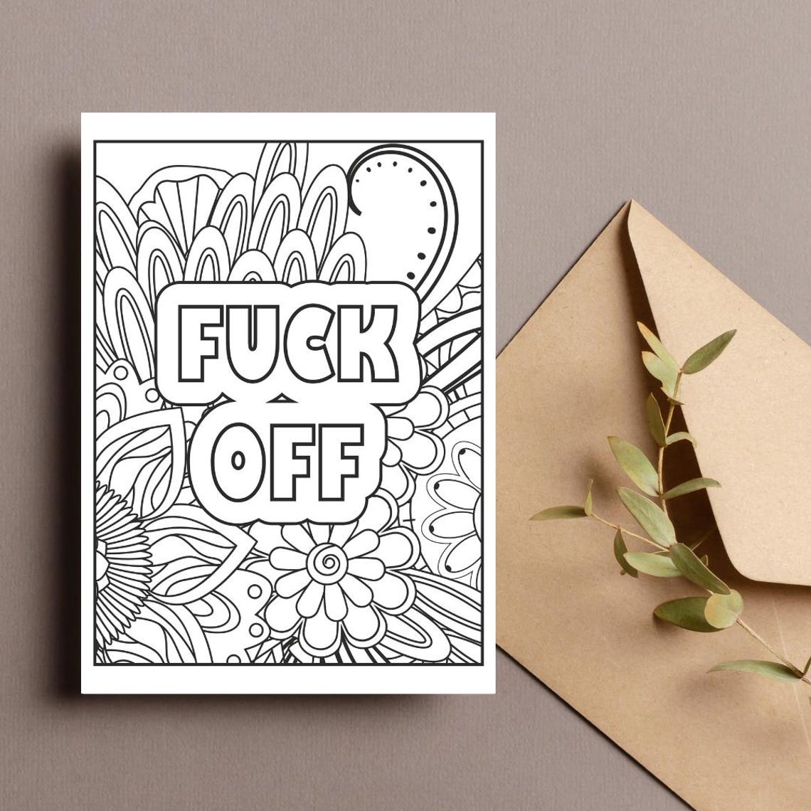 Stress Relief Adult Coloring Pages, Relaxation Coloring Sheet, Adult ...