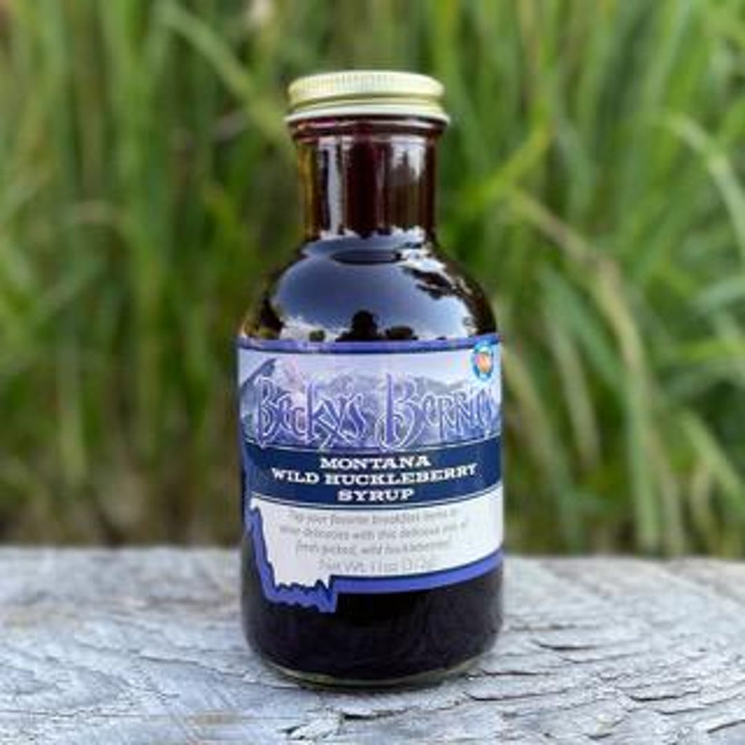 Montana Wild Huckleberry Syrup 2 Pack - Etsy