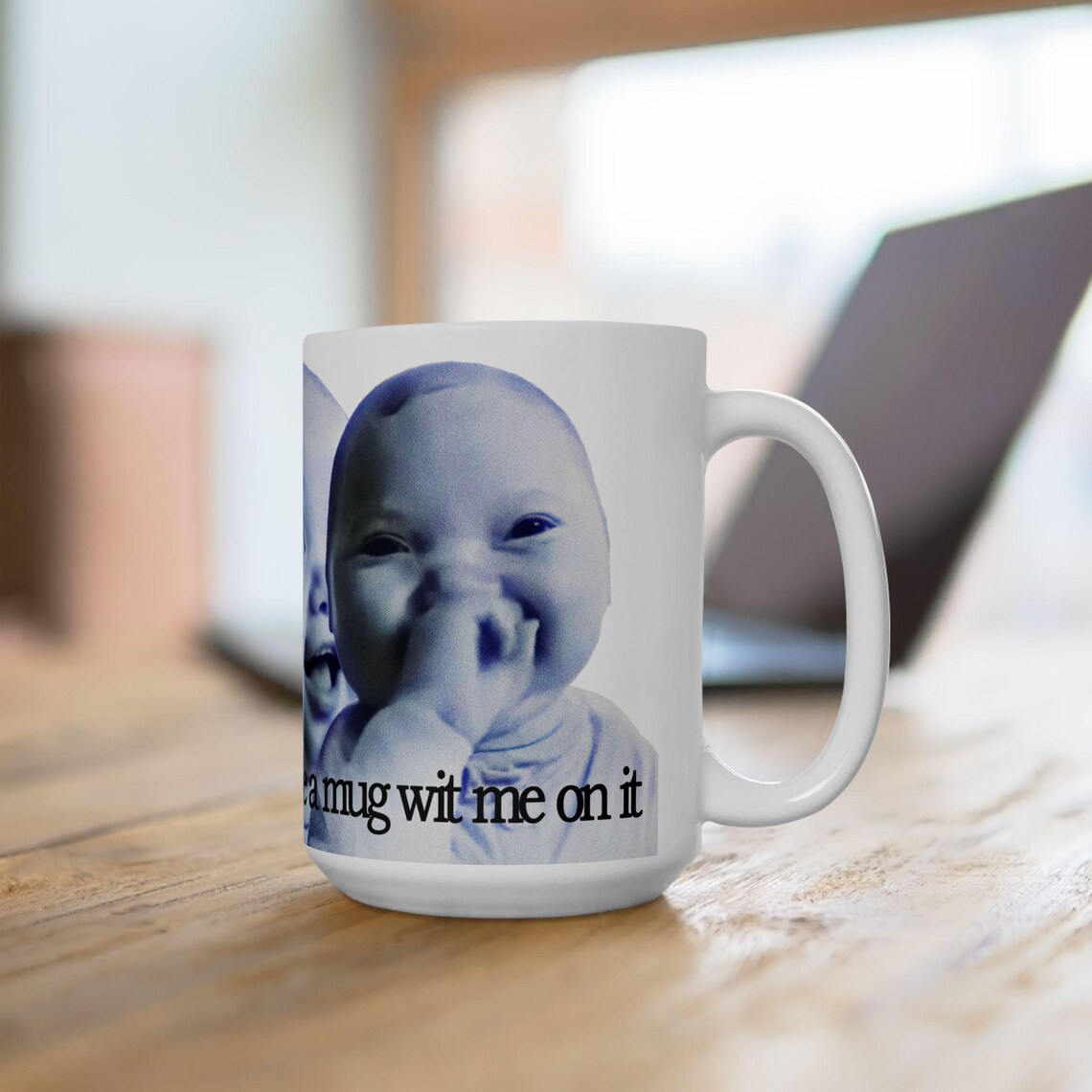 Tuff AI Baby Meme Mug | Say You Swear Coffee Cup | Viral Tiktok ...