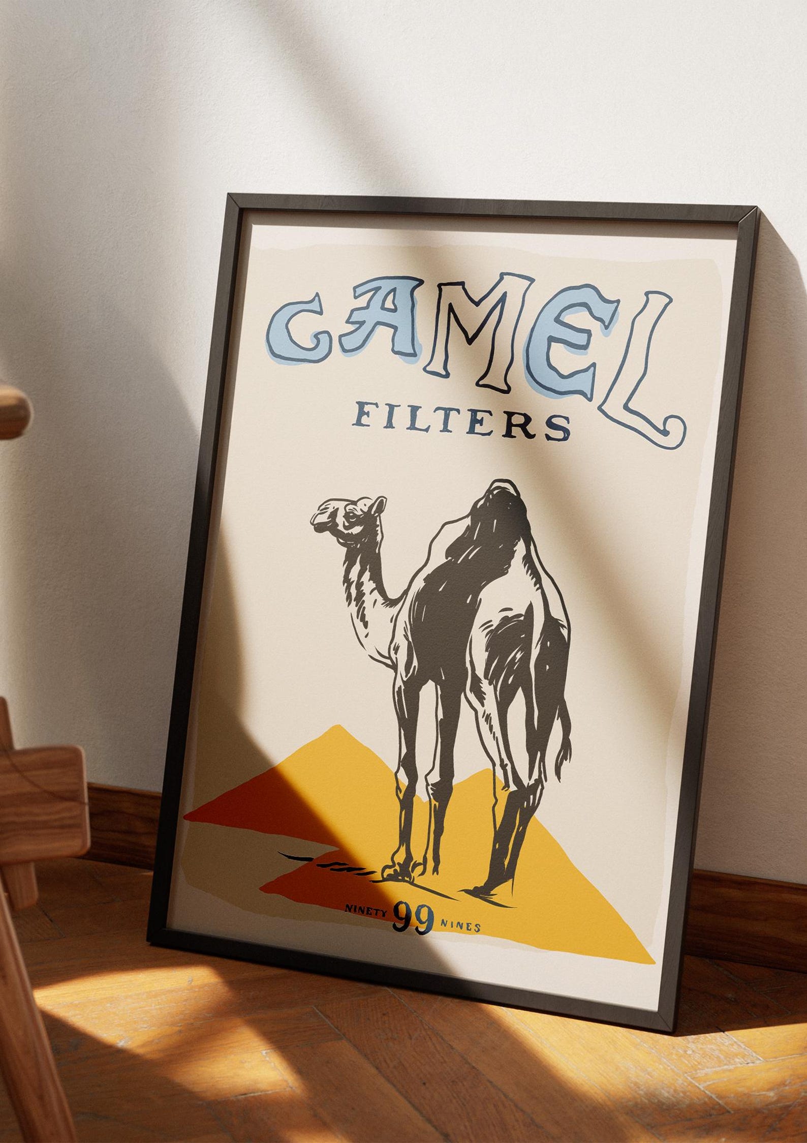 Vintage Camel, Old Cigarette Poster, Retro Tobacco Ad, Classic Smoking ...