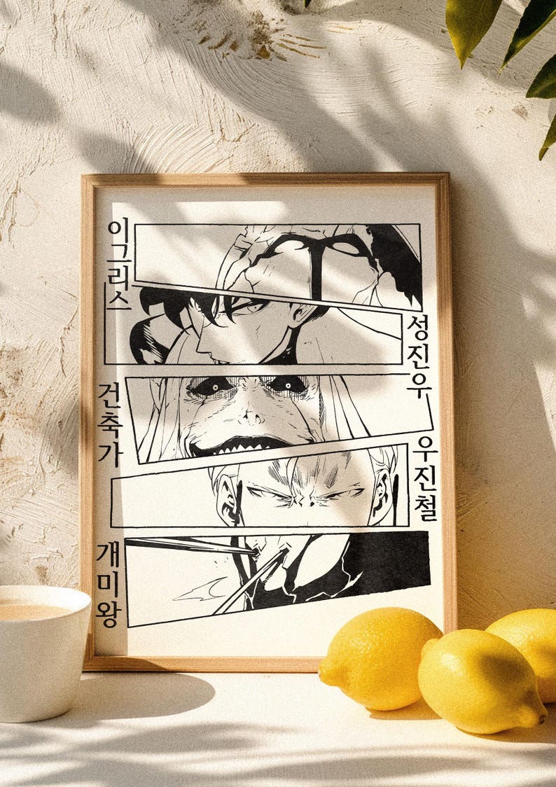 Solo Leveling Poster | Igris, Sung Jin-woo, Architect, Woo Jin Chul ...