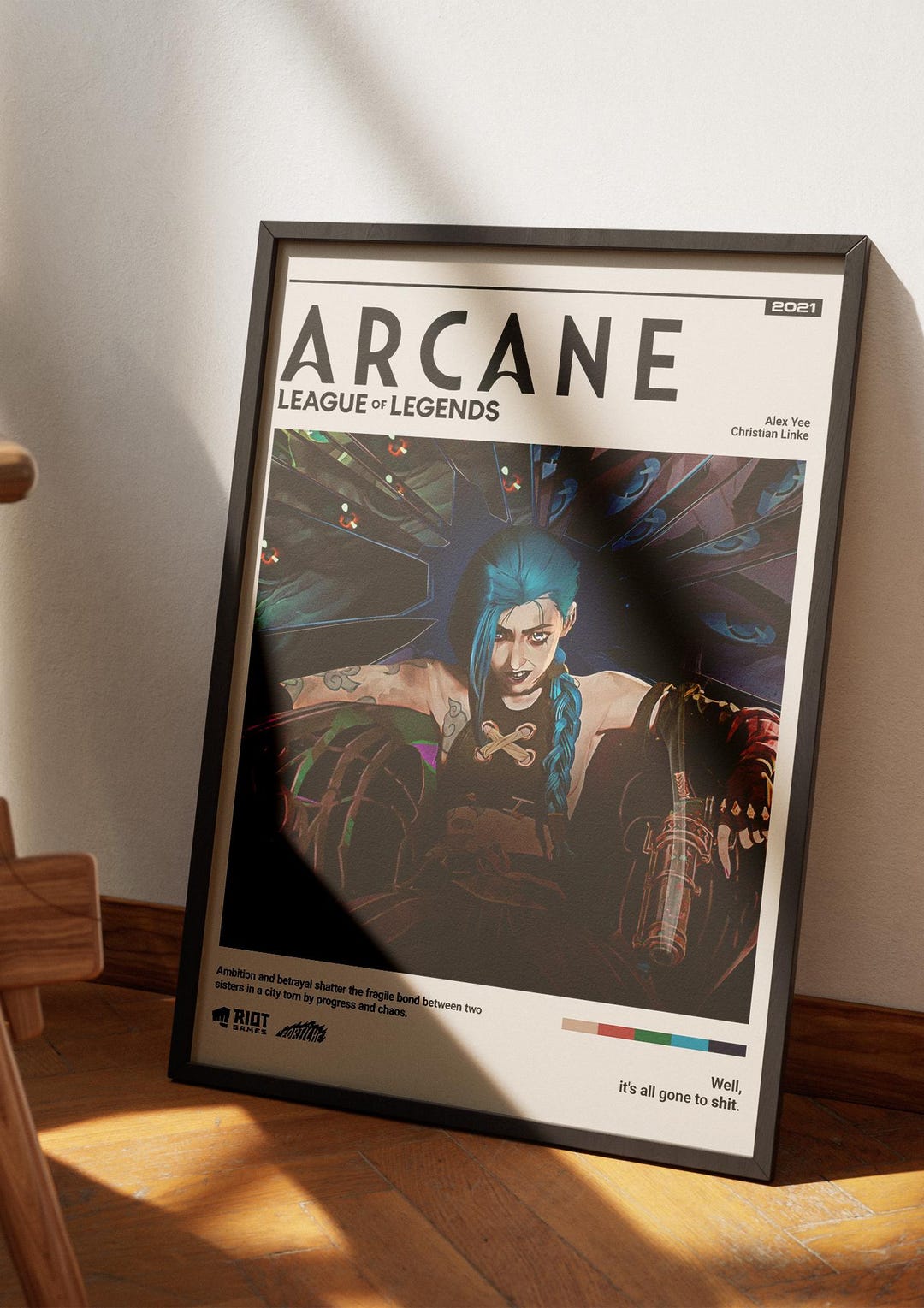 Arcane TV Series Digital Print – Vi & Jinx Fanart – League of Legends ...