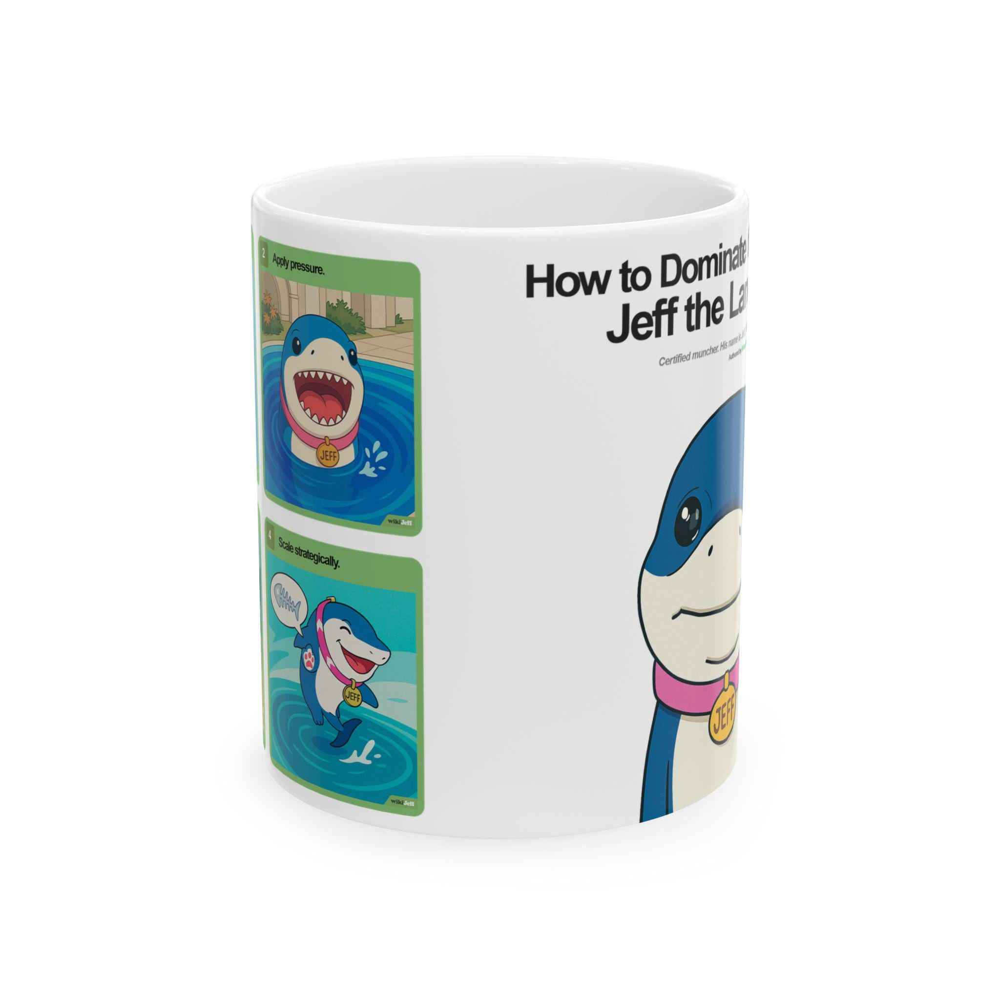 Jeff the Land Shark Mug: Funny Meme Coffee Cup, Gamer Gift - Etsy