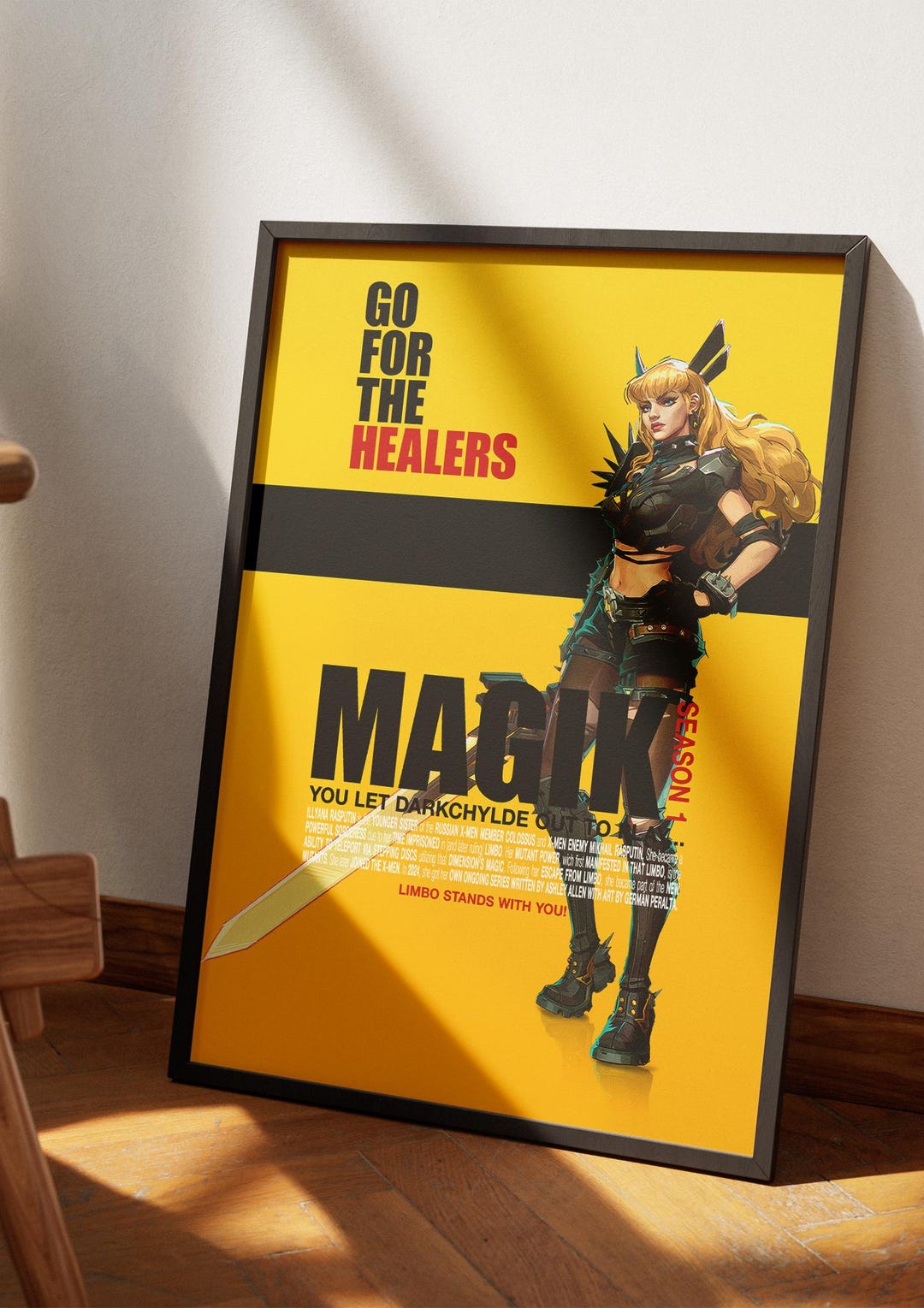 Magik Marvel Rivals Poster | Cinematic Marvel Wall Art | Printed Gaming ...