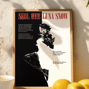 Marvel Rivals Poster | Luna Snow Art Print | K-pop Superhero Wall Decor ...