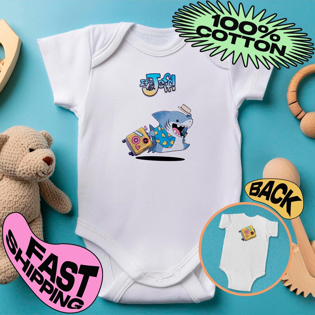 Newborn Clothing | Jeff the Land Shark Travel Bodysuit | Marvel Rivals ...