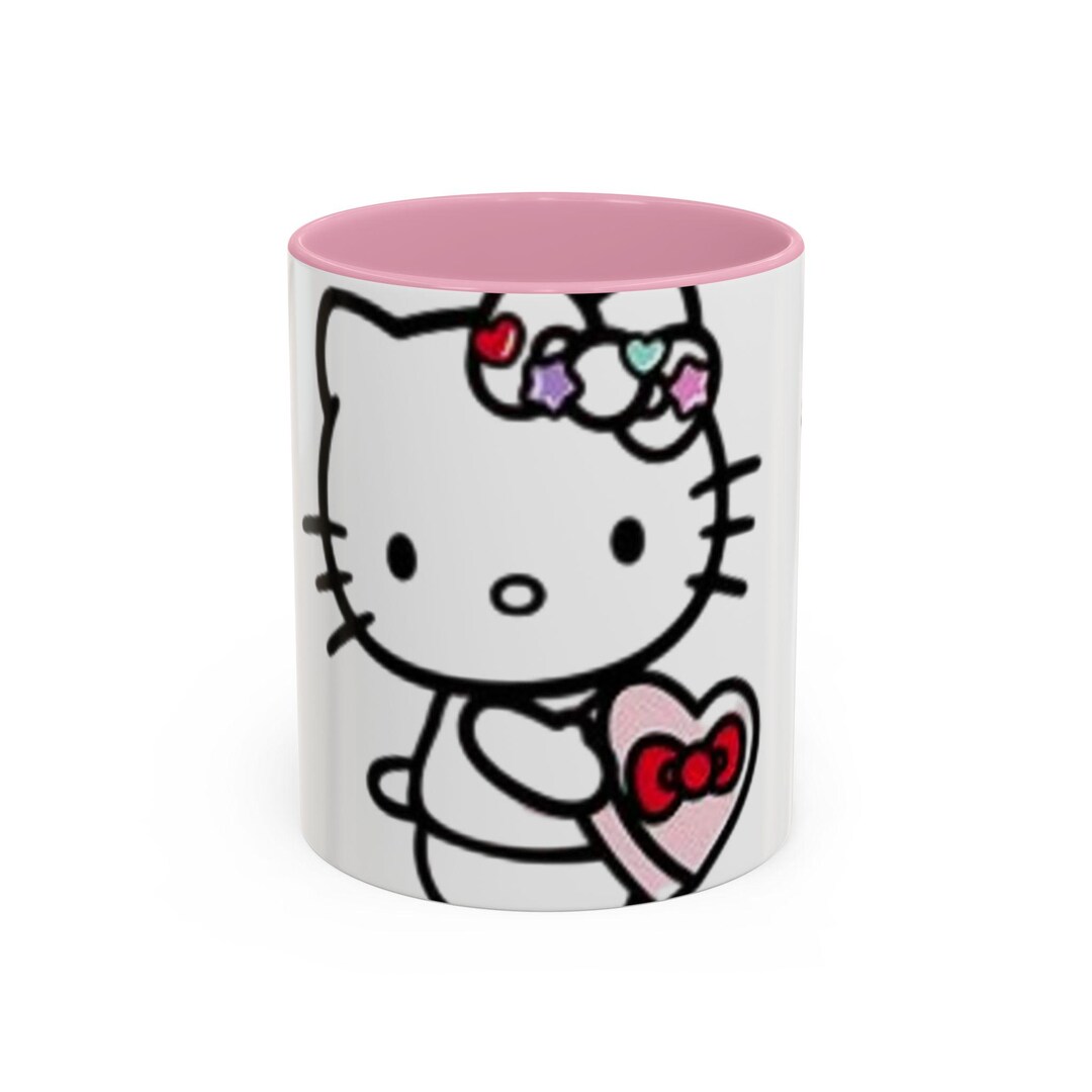 Cute Kitty Mug, Colorful Hello Kitty Coffee Cup, Perfect Gift for Cat ...