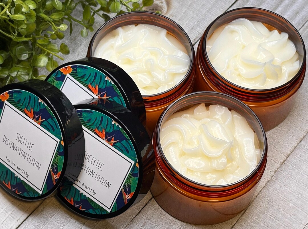 Destination - Handmade Tallow Lotion for Dry Skin, Coconut Lime ...
