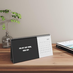 Funny Desktop Calendar 2025 - Office Humor, Gift for Coworkers, Desk ...