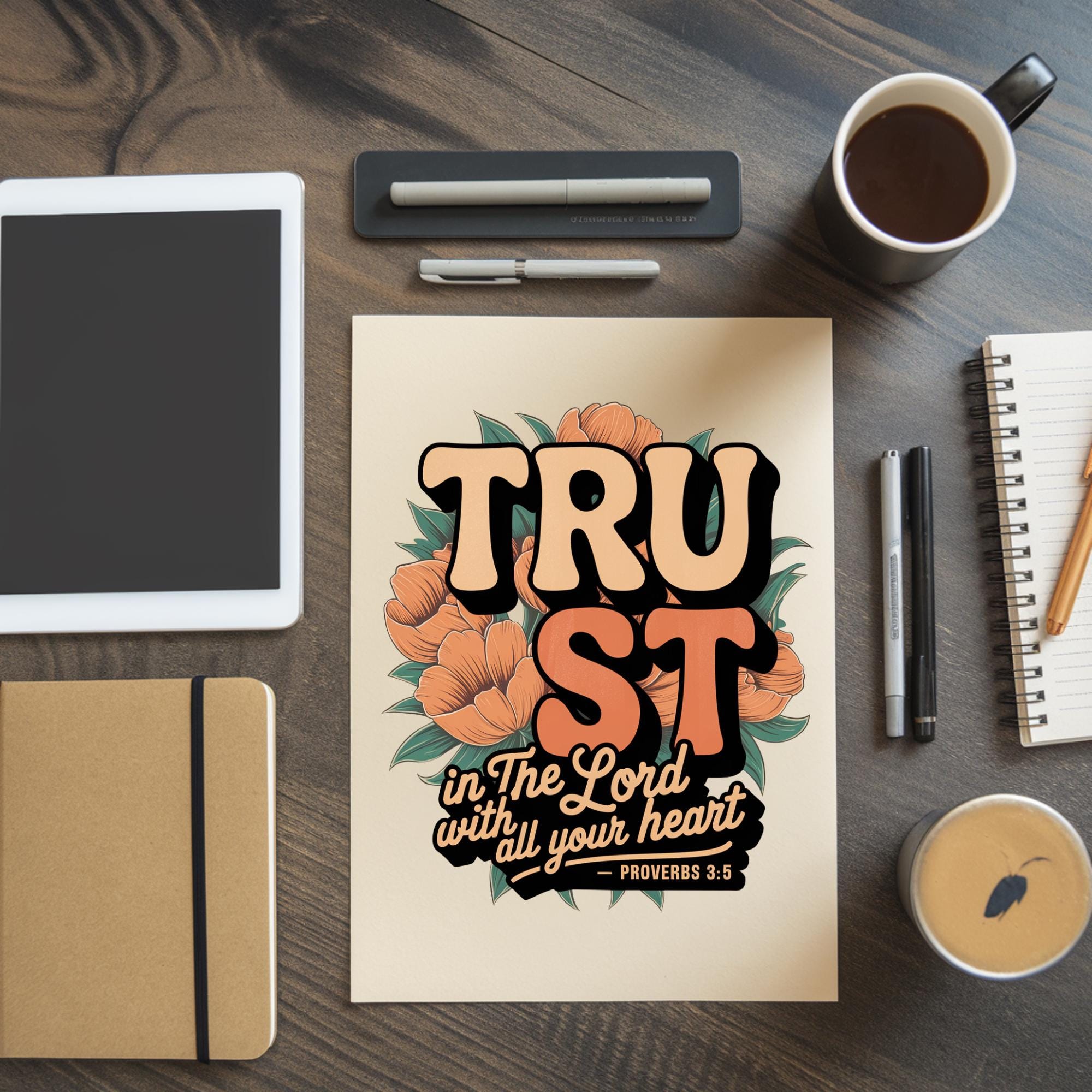 12 Christian Digital Designs Bundle | Retro Scripture Prints | Faith ...