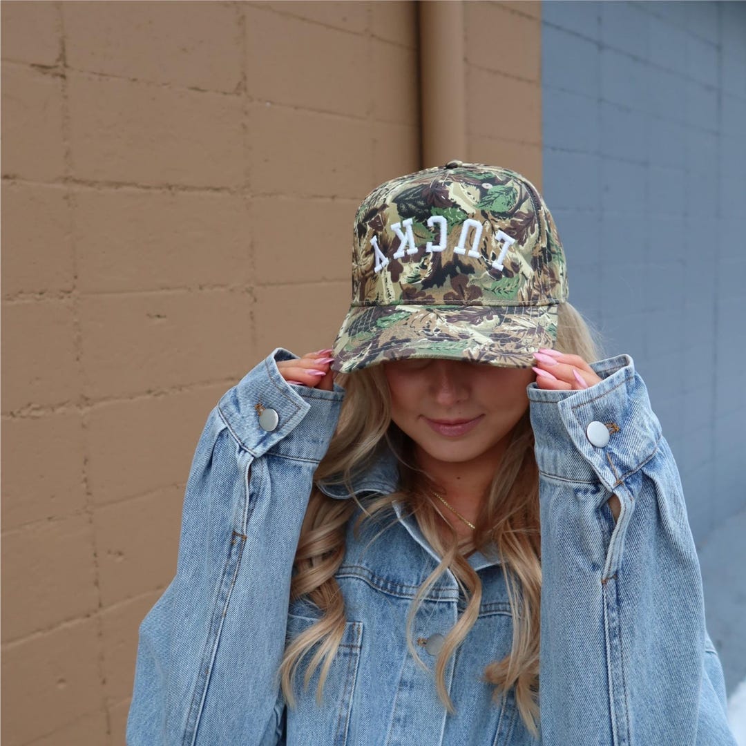 Lucky Camo Vintage Trucker Hat - Etsy