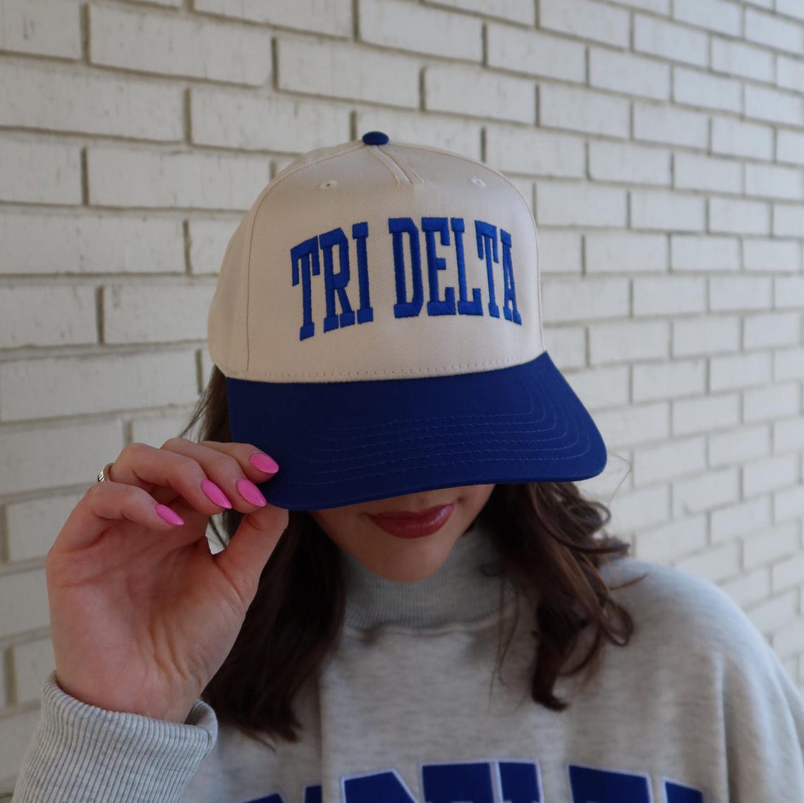 Tri Delta Varsity Vintage Trucker Hat - Etsy